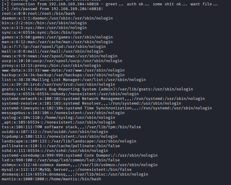 Mantis - Krovs' Writeups